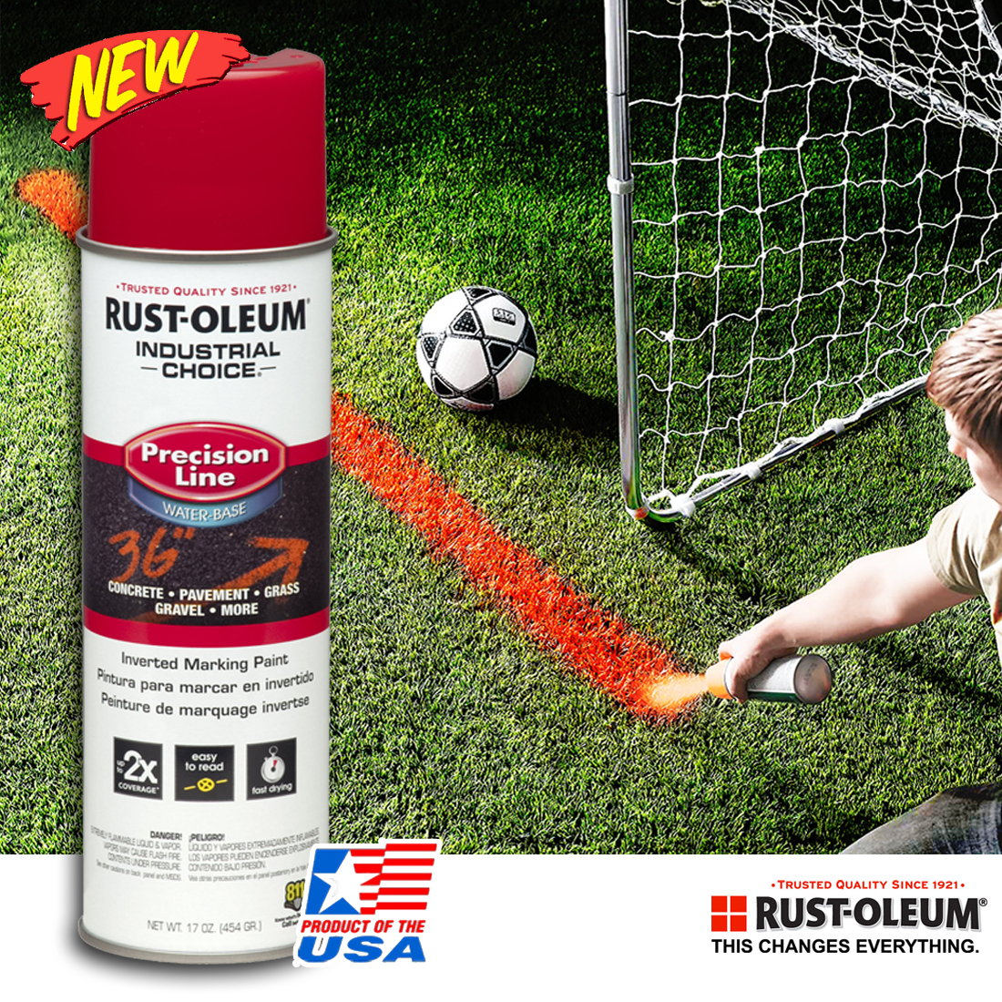 Rust Oleum Marking Paint สีสเปรย์ พ่นเส้น ตีเส้น พ่นสัญลักษณ์ บนพื้น ...