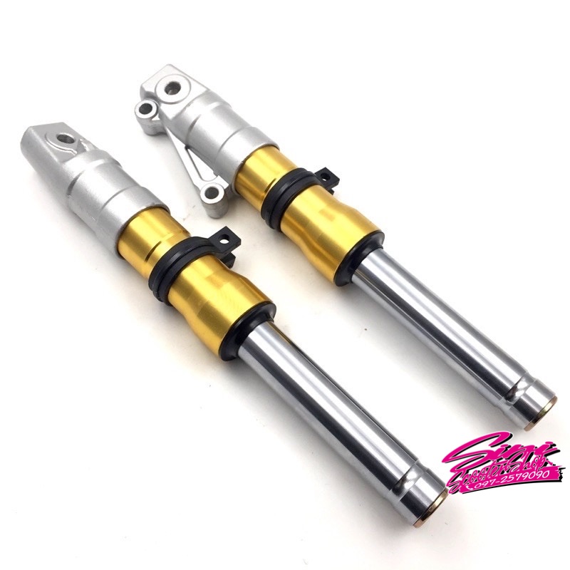 โช๊คหน้าน้ำมันแต่ง Dio-ZX (ตัวสั้น) 310มม. แกน27mm. แกนล้อ 10mm. ใส่ ...