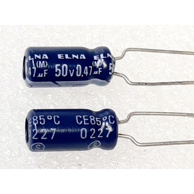 จำนวน2ตัว ⭐⭐⭐ส่งฟรี [ตรงปก] Elna 0.47uf 50v (ราคา10ตัว) capacitor ตัวเก็บประจุ คาปาซิเตอร์ ...