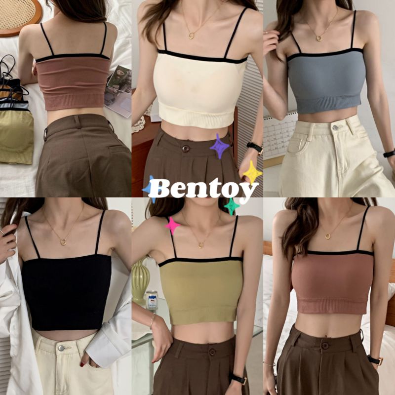 Bentoy(bratop1366)เสื้อเกาะอกสายเดี่ยวมีฟองน้ำผ้ายืดใส่สบาย - Smallgirl LZA - ThaiPick