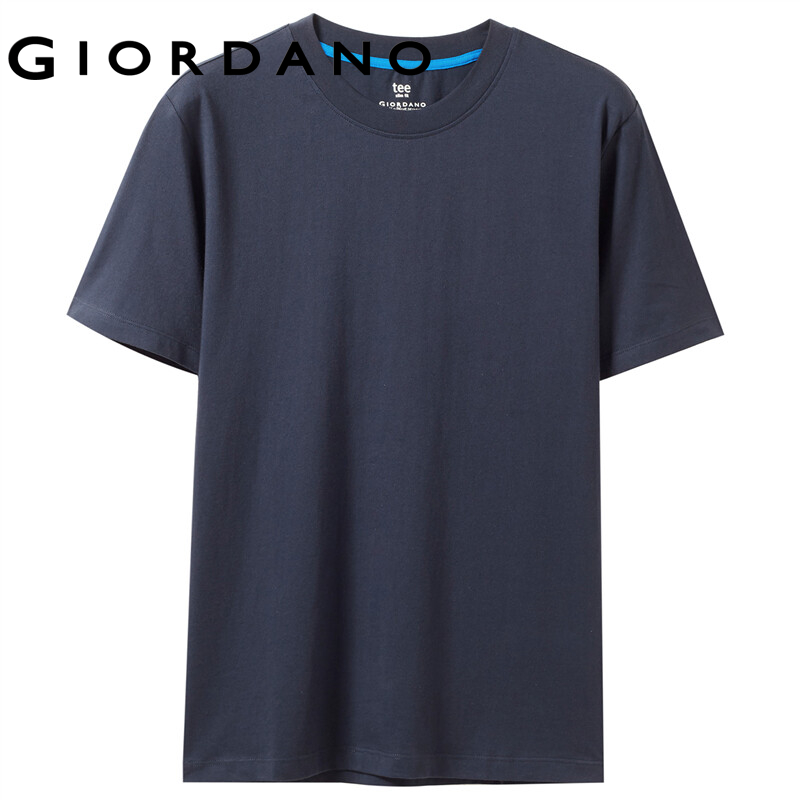 Giordano Men T Shirts 100 Cotton Solid Color Simple Basic T Shirts