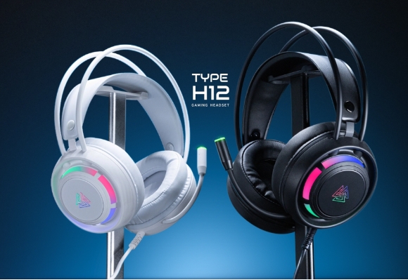 EGA Type รุ่น H12 H8 H11 หูฟังคอม หูฟังเกมมิ่ง Headphone 7.1 surround ...