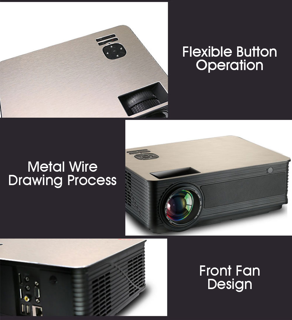 M5 โปรเจคเตอร์ Projector Full HD 1080P โปรเจ็กเตอร์ 4K 6500 Lumens ...
