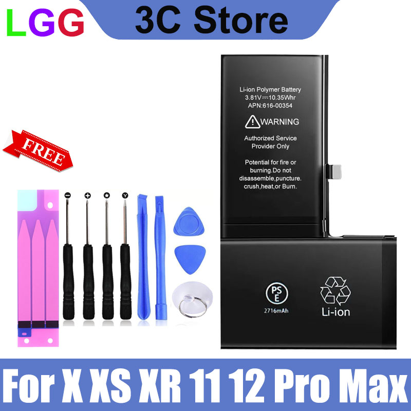 แบตโทรศัพท์มือถือ iPhone X/XS/XR/XS MAX/11/11 Pro/11 Pro Max/12/12 Pro/12 Mini/12 Pro Max ...