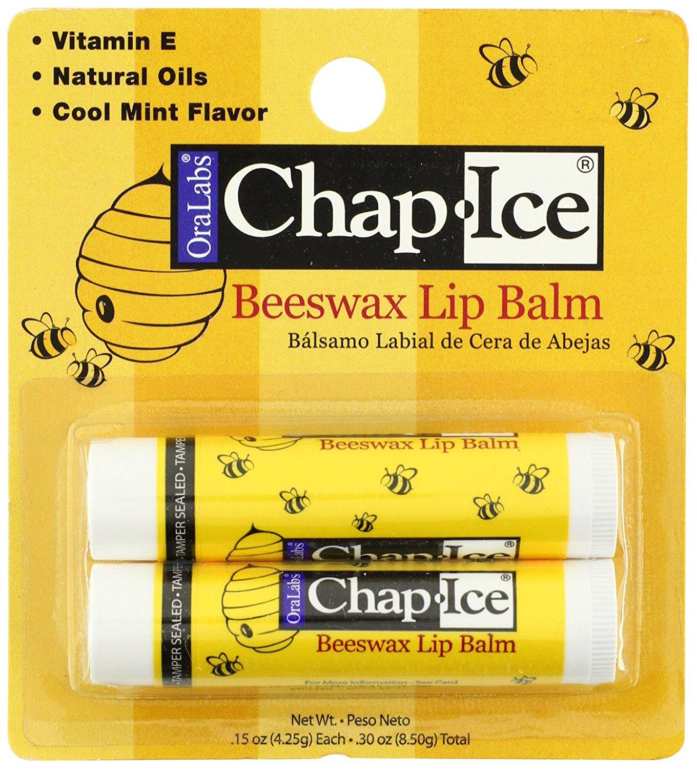 Chap Ice Bees Wax Lip Balm 2 Stick - All night long - ThaiPick