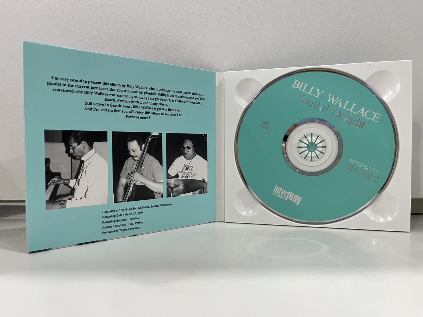 1 CD MUSIC ซีดีเพลงสากล BILLY WALLACE TRIOSOULFUL DELIGHT (M5C19) - musicE - ThaiPick