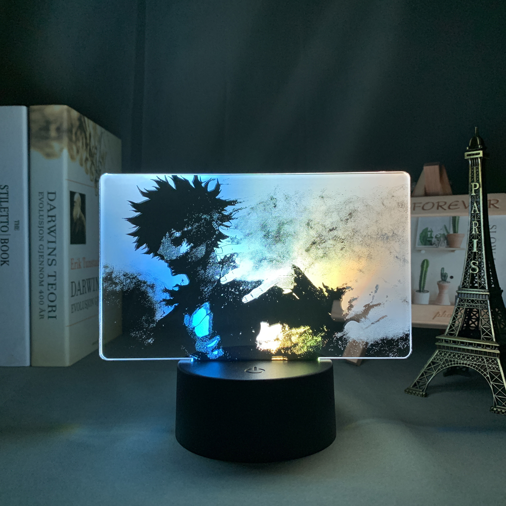 Colorful Anime Two Tone Lamp My Hero Academia Dabi for Kid Bedroom ...