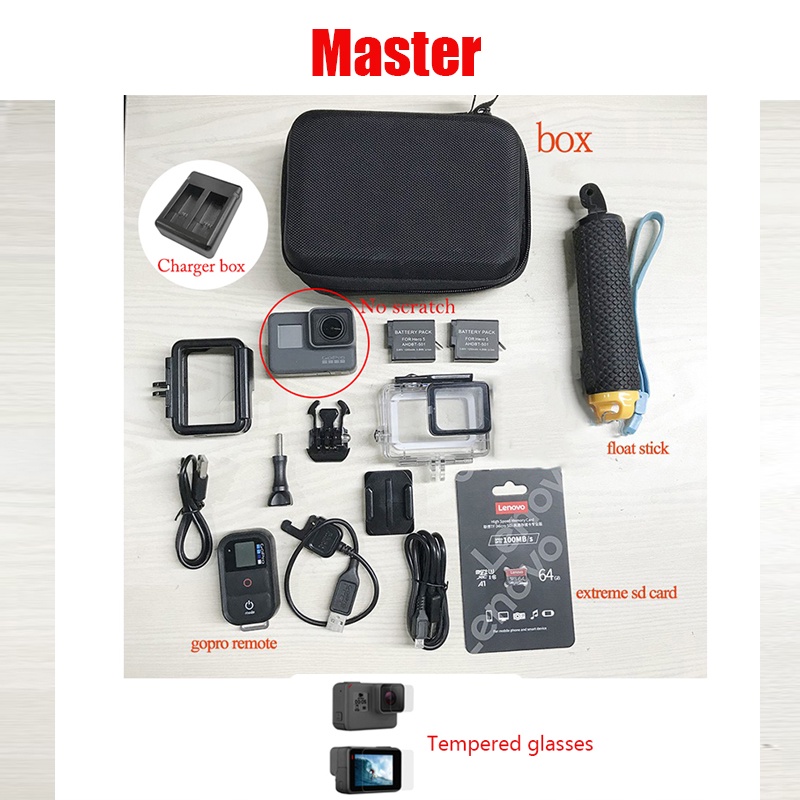 COD4K GOPRO 5 HERO Black Action Camera ใช้สำหรับ Vlog Tik Tok ชุดกล้อง ...