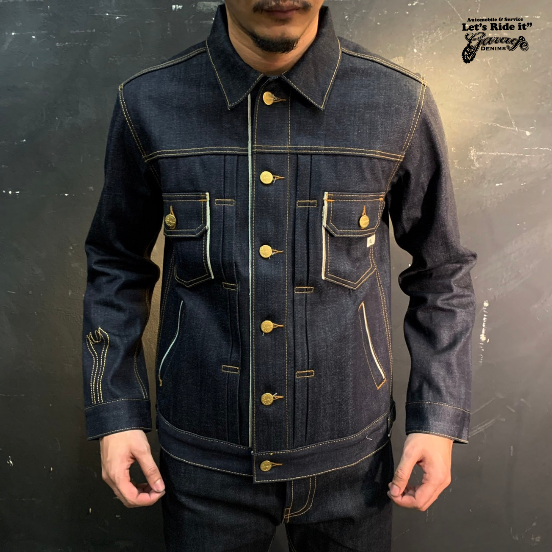 GRJ010 แจ็คเก็ตยีนส์ 2KINGS Selvedge Denim Jacket เสื้อ (Gasoline ...