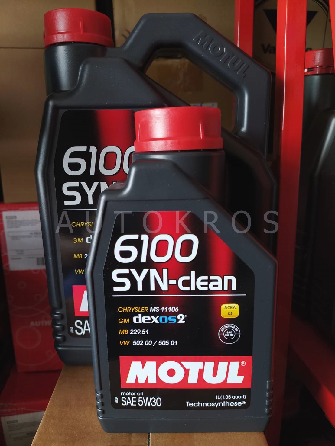 น้ำมันเครื่อง Motul 6100 Syn-clean SAE 5W30 API SN Technosynthese ขนาด ...