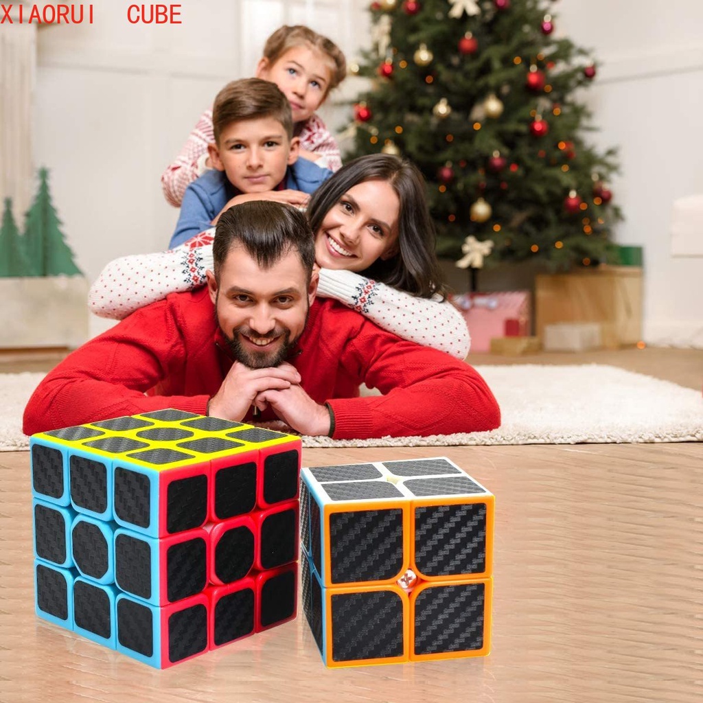 Speed Magic Cube Set 2 Pack, 2x2 3x3 Speed Bundle Magic Cube Puzzle ...