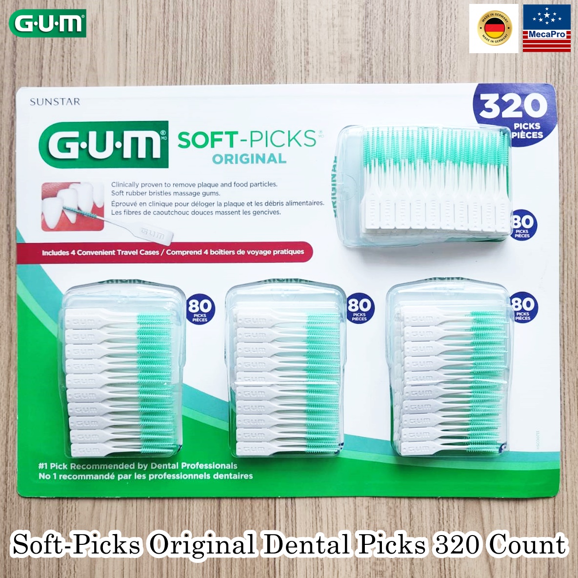 GUM® Soft-Picks Original Dental Picks แปรงซอกฟันซิลิโคน ไม้จิ้มฟัน จัด ...