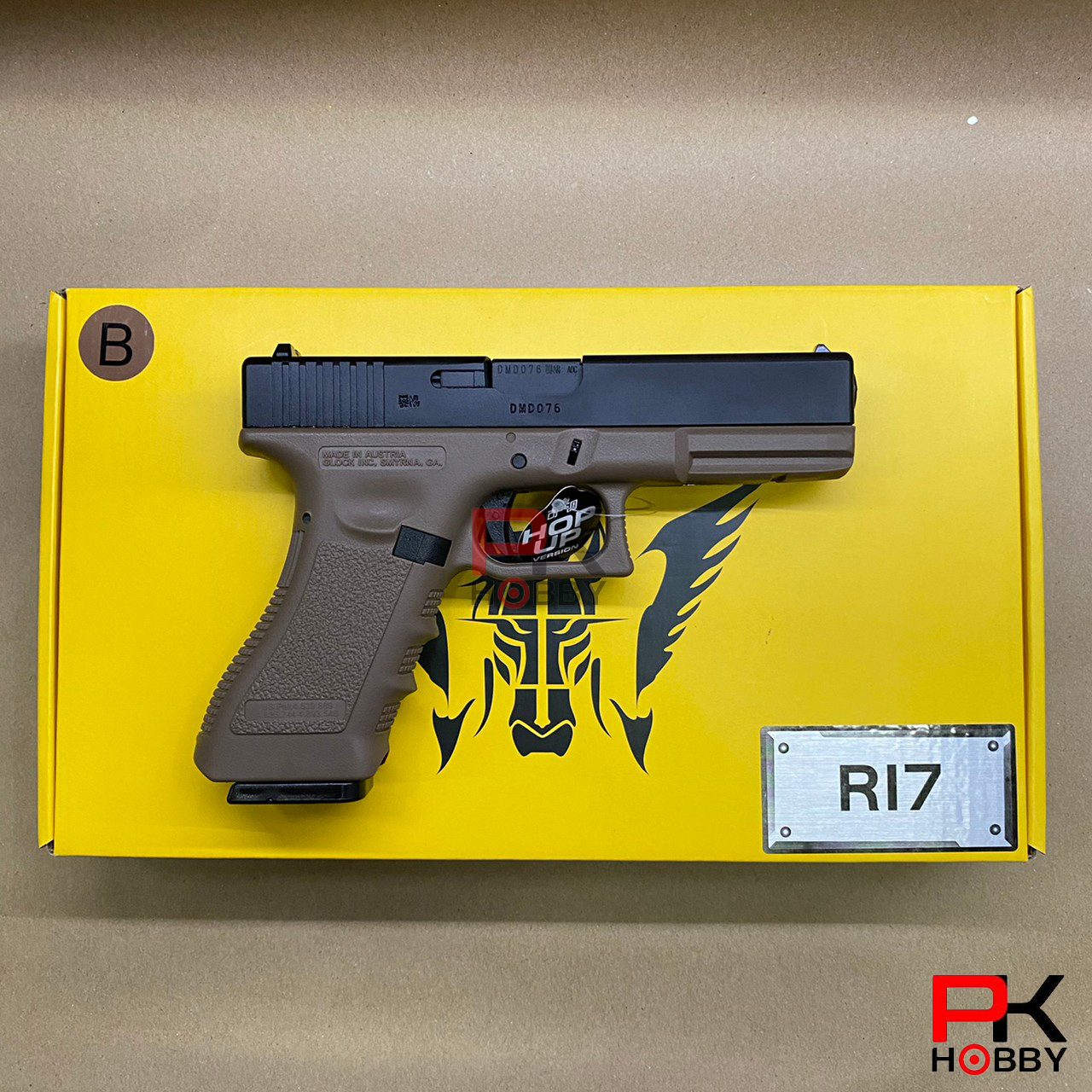 ปืนบีบีกัน ปืนแอร์ซอฟต์ อัดแก๊ส Army R17 ทรง Glock 17 Gen3 สีดำ ด้าม ...