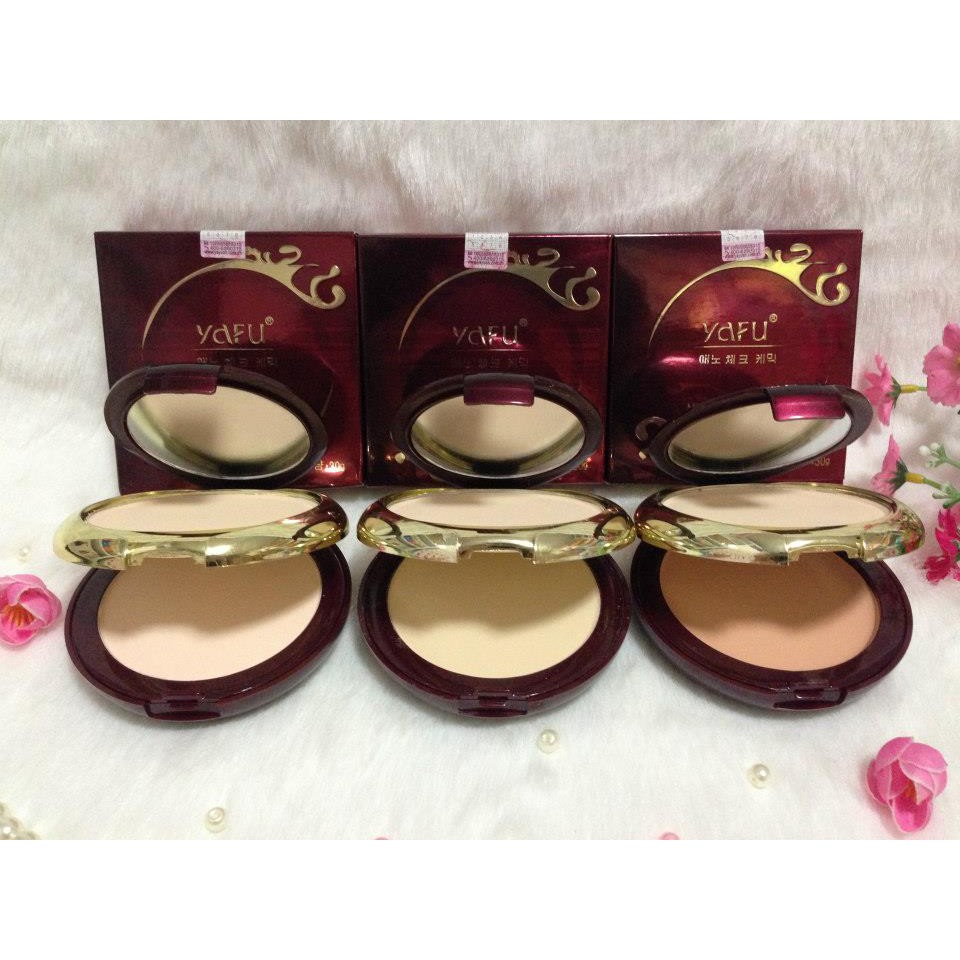 ♥♥(1ตลับNo.02)♥♥ของแท้ yafu two way cake 30g. แป้งพัฟ 2ชั้น แป้งพัฟผสมโสมชั่นดี+ไวท์เทนนิ่ง เอส ...