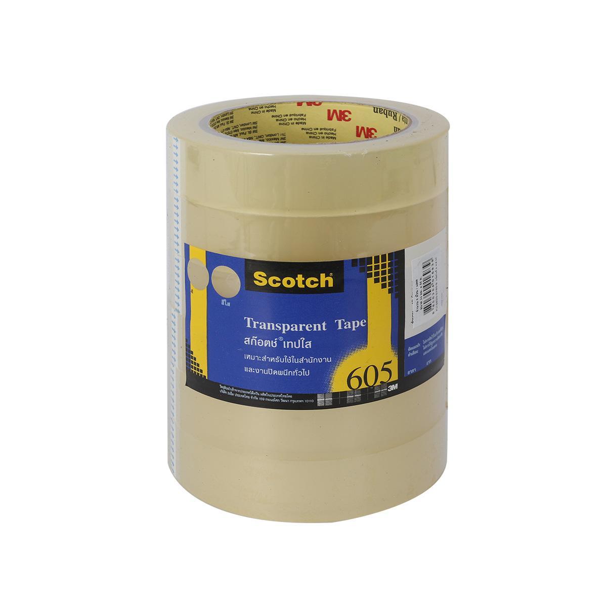 สก็อตเทป เทปใส Scotch-3M #605 3/4 นิ้ว [18mm x 66m] | Lazada.co.th