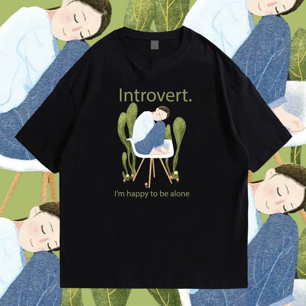 (🔥พร้อมส่ง🔥)เสื้อ INTROVERT COTTON 100 % มีทั้งทรงปกติและ OVERSIZE ...