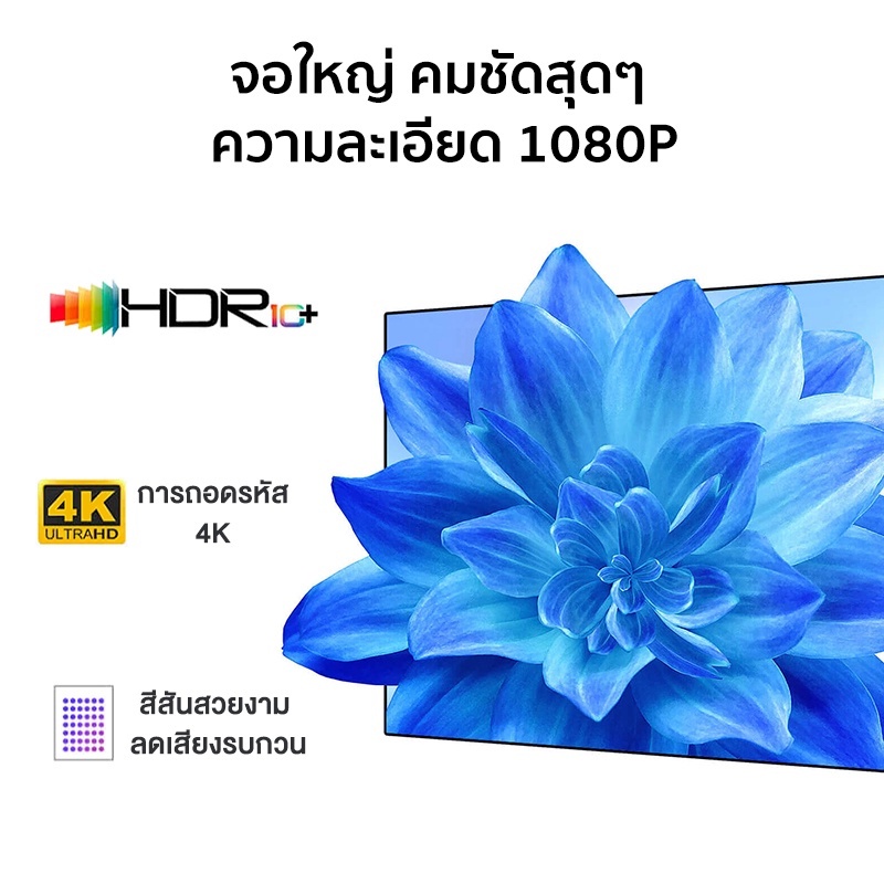 Wanbo T6 max Projector 4K Full HD โปรเจคเตอร์ โปรเจคเตอร์พกพา Android 9.0 แก้ไขภาพบิดเบี้ยว ...