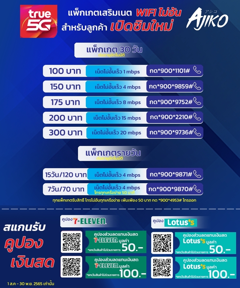 Pocket Wifi ไวไฟพกพาใส่ซิม พ็อกเก็ตไวไฟ 4G จอ LCD แบตอึด AJIKO AIS TRUE DTAC TOT CAT MIFI เร็ว ...