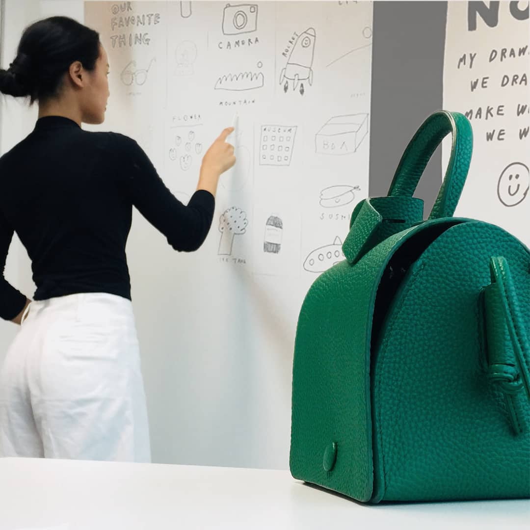 Semi Triangle -กระเป๋าสะพายหนังเทียม สีเขียว THEOREM | Lazada.co.th