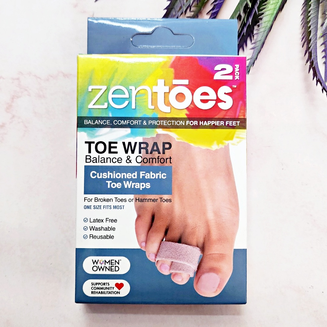 ผ้าหุ้มนิ้วเท้ากันกระแทก Cushioned Fabric Toe Wraps 2 Pack ZenToes - ไอ ...