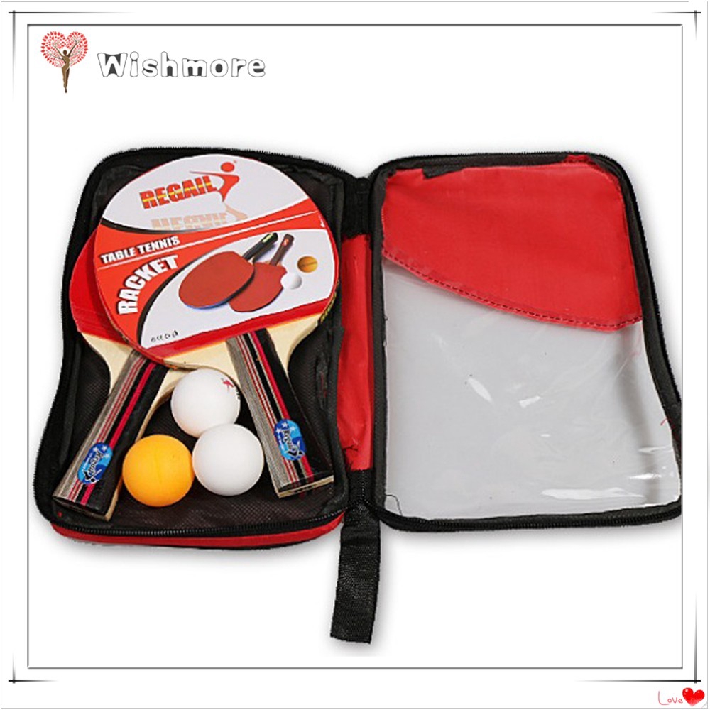 WISHMORE Ping Pong Racket Training Table Tennis Rackets Pair Suit ...