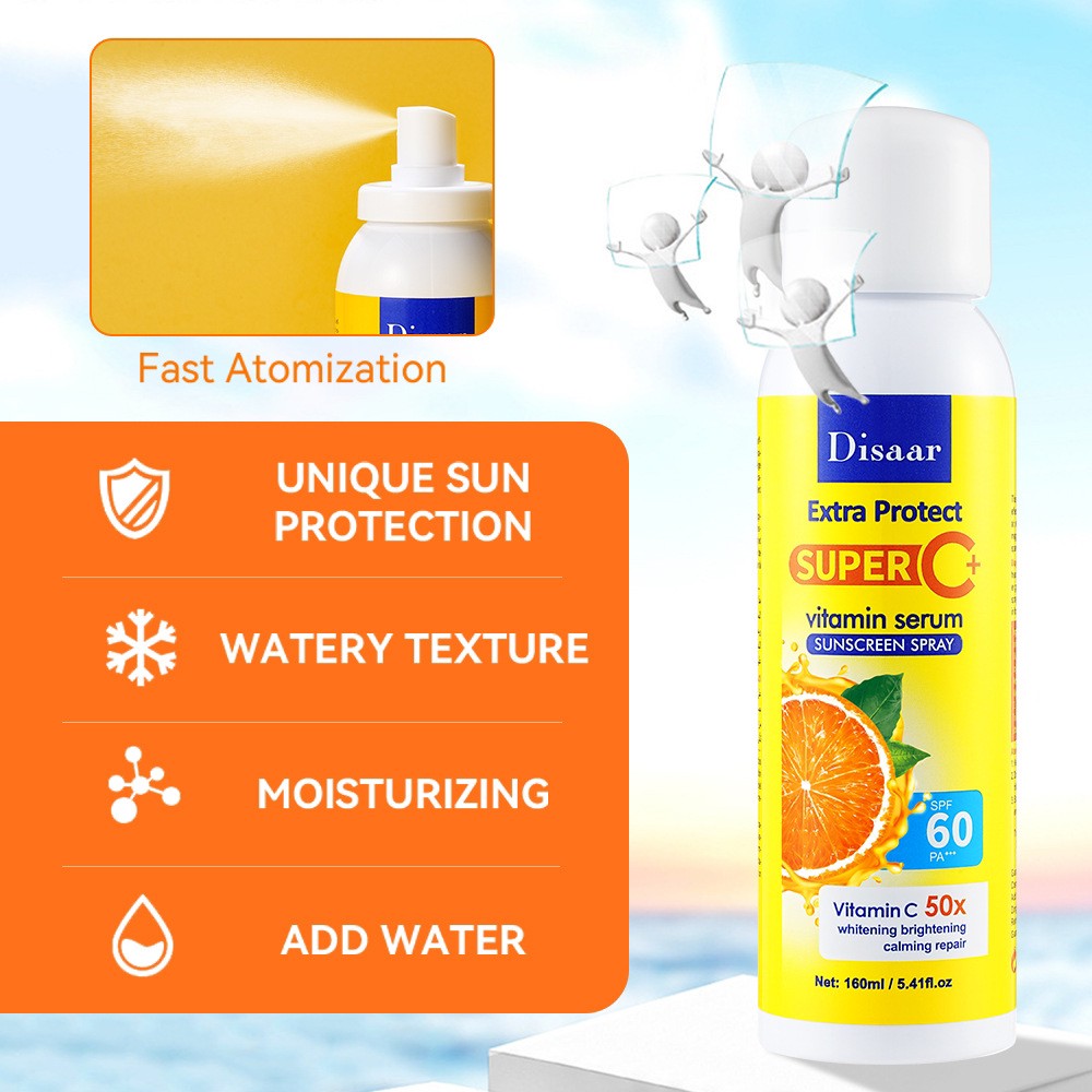 DISAAR SUN SPRAY SPF60 PA สเปรย์กันแดด สูตรกันน้ำ กันเหงื่อ 160ml ...