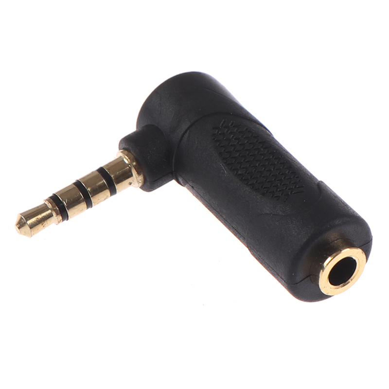 Panda 3.5MM Male To Female L Shape Adapter Audio Microphone Jack Stereo ...