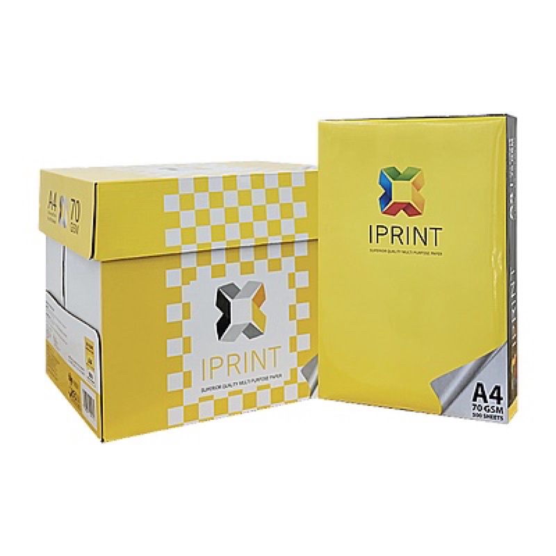 กระดาษถ่ายเอกสาร A4 ยี่ห้อ IPRINT 70g/500แผ่น ขนาด 21x29.7ซม. เรียบ ลื่น ห่อ - UBMARKETING ...