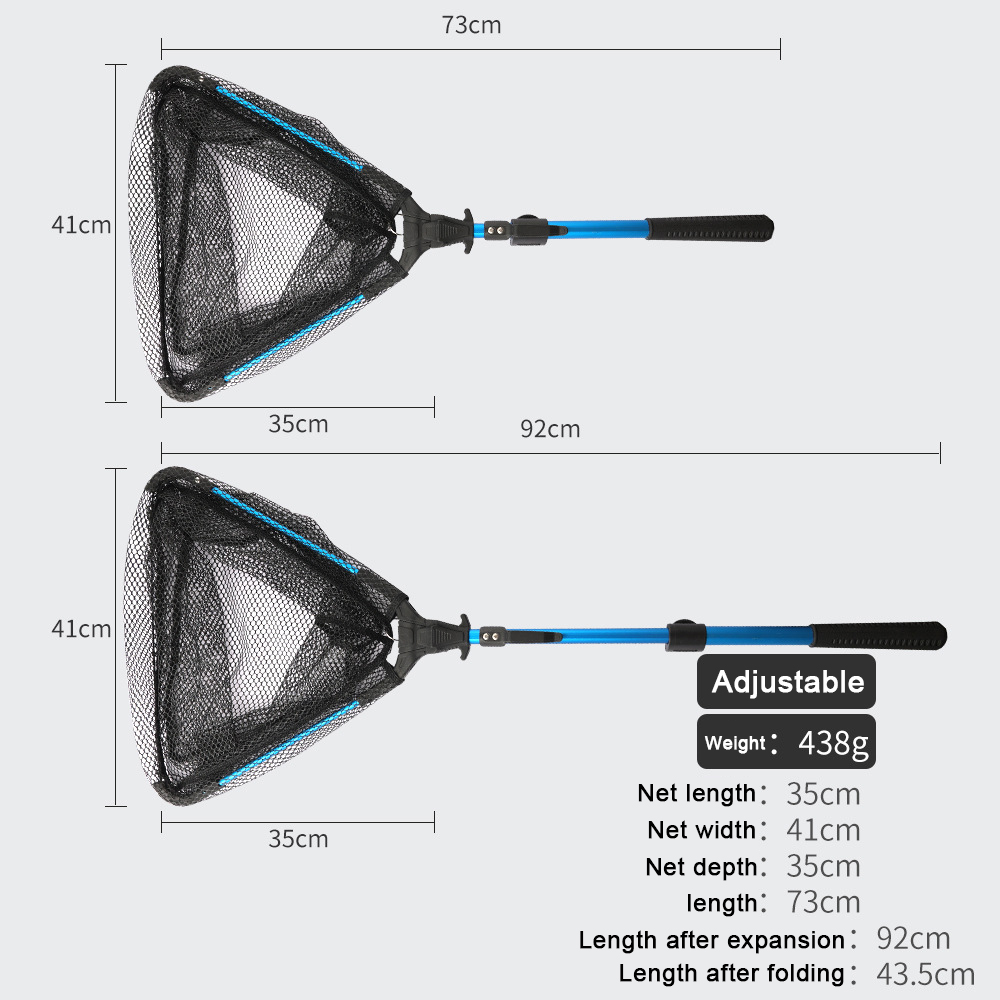 Fishing net าข่ายจับปลา ตาข่ายถ่ายเอกสารมือพับได้ วัสดุโลหะผสม ...