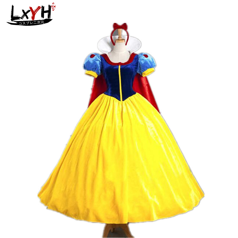 LXYH- COSER KING Adult Cosplay Dress Snow White Girl Princess Dress ...