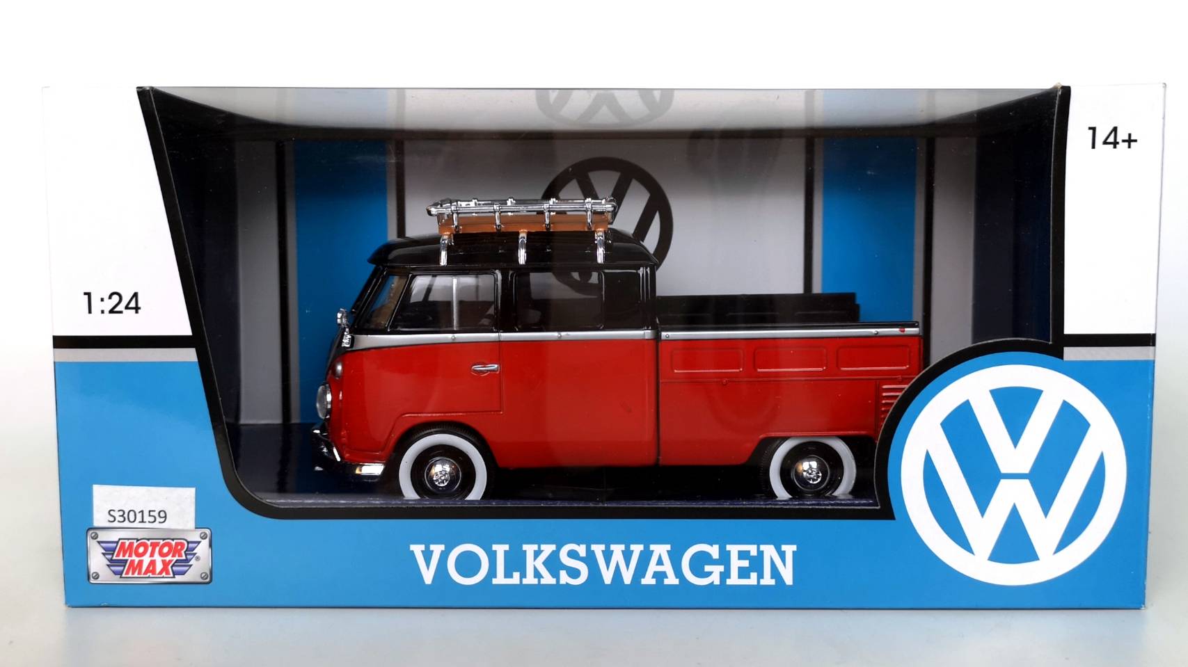 โมเดลรถเหล็กรถ โฟล์ค ตู้ VW Bus T1 Scale 1:24 Volkswaken Bus | Lazada.co.th