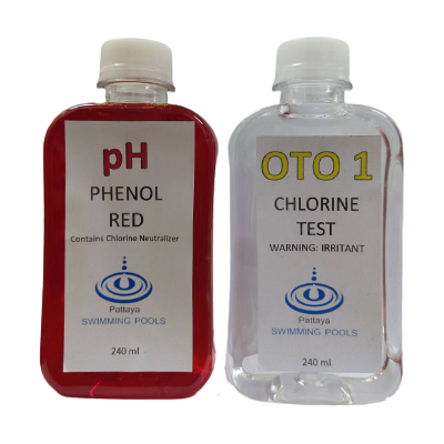 รีฟิวน้ำยาเช็คค่าคลอลีน pH Phenol Red OTO 240ml สระว่ายน้ำ | Lazada.co.th