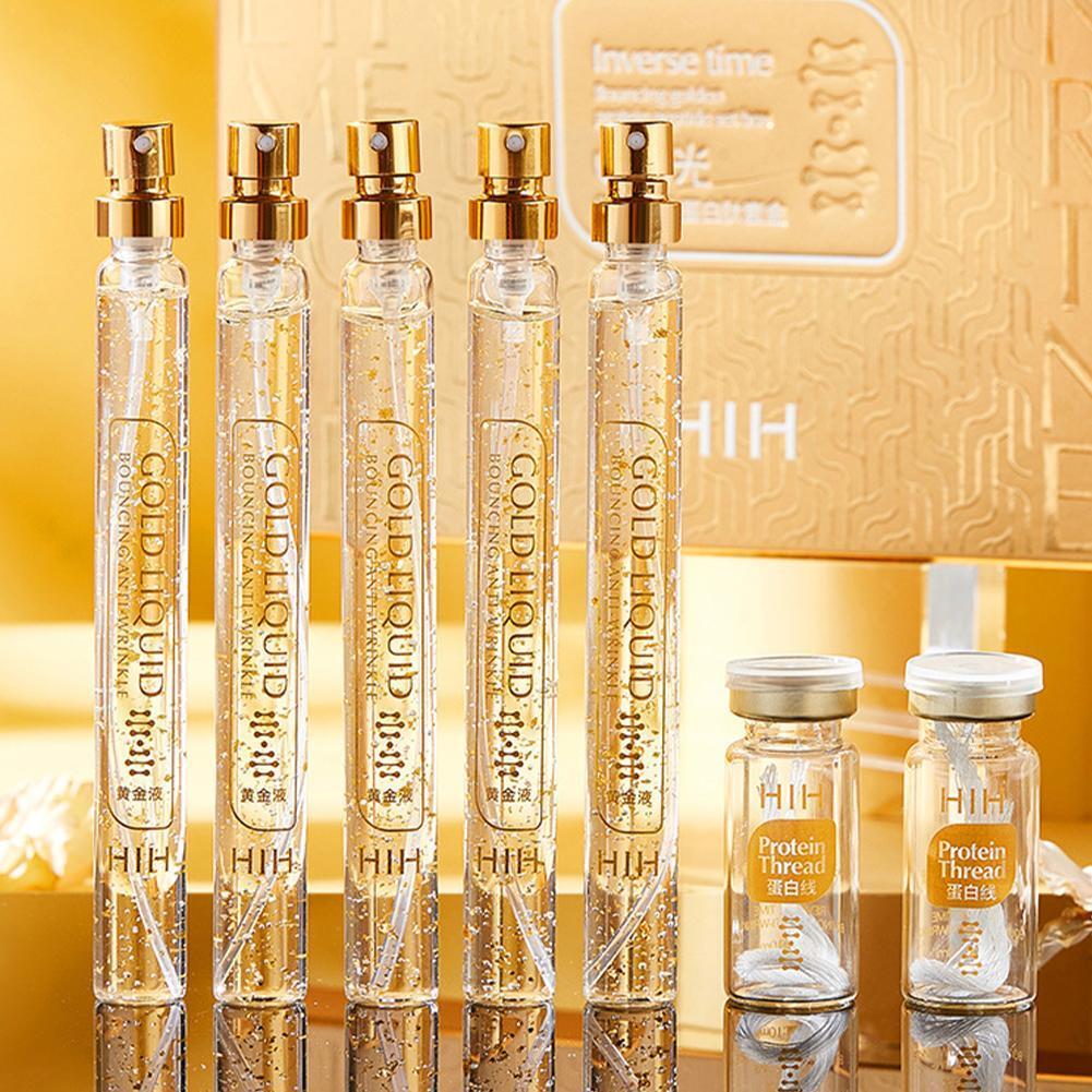 แก่นแท้Golden Protein Set Face Serum Active Collagen Silk Thread Facial ...