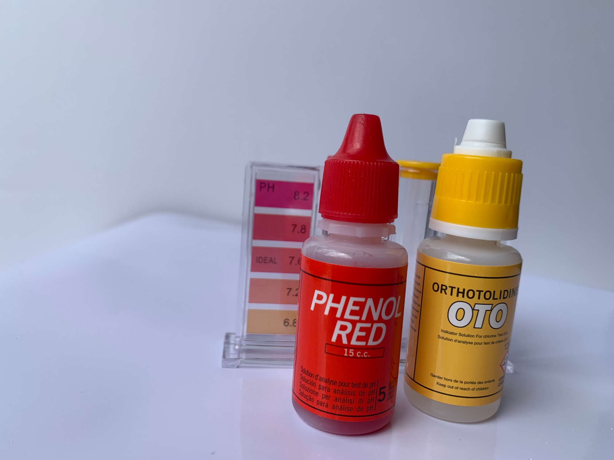 ชุดน้ำยาวัดค่า pH-Cl สระว่ายน้ำ Pool Water Test Kit PH คลอรีนชุดทดสอบ ...