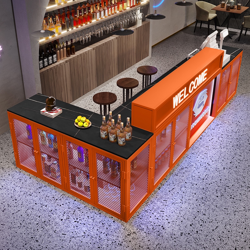 Bar Cashier Industrial Reception Barbecue Gym Front Desk | Lazada.co.th
