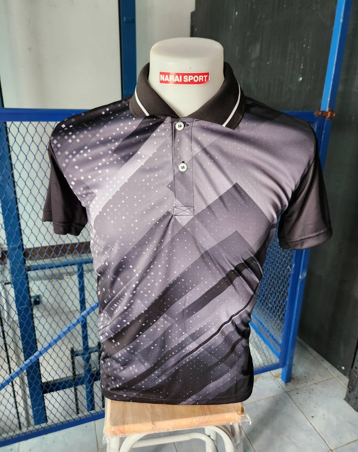 ***ของแท้ส่งไว** เสื้อคอปก เสื้อกีฬาชาย SA304 SPORT DAY ผ้าไมโครพิมพ์ ...