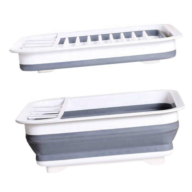 Kitchen home Camper Car Foldable Dish Rack Tableware Portable Bowl TPR ...