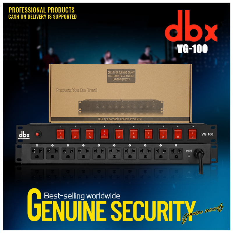 DBX VG-100 10 ช่อง เครื่องกรองกระแสไฟฟ้าและลดทอนสัญญาณรบกวน ปลั๊กไฟ ...