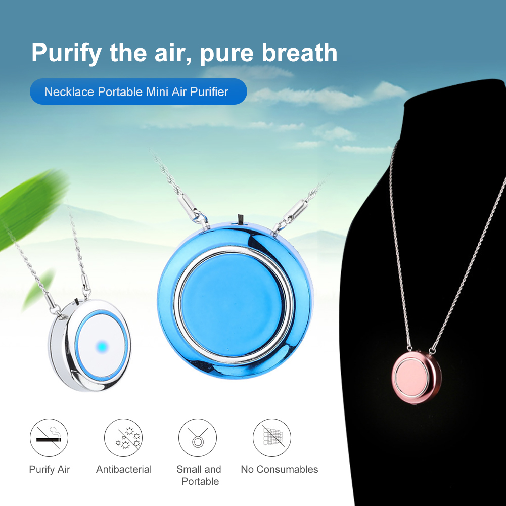 Portable Negative Ion Air Purifier with Hanging Neck necklace air ...