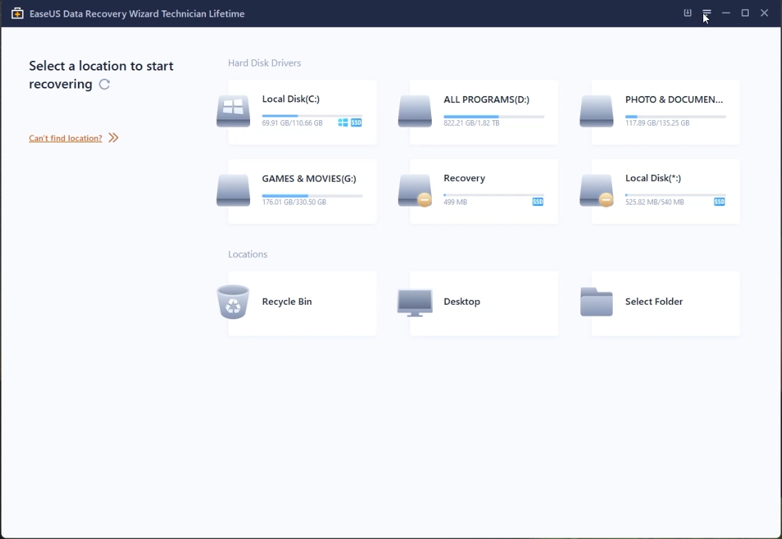 EaseUS Data Recovery Wizard 17 Sent email only Lifetime For Windows ...