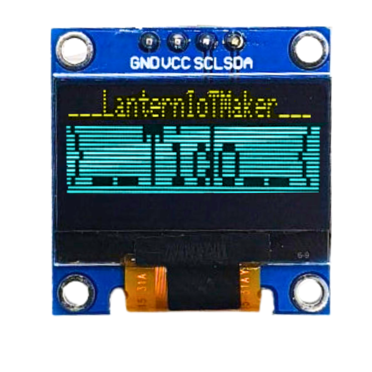 OLED Display I2C Module 128X64 0.96 inch จอแสดงผล OLED 128x64 แบบ I2C ...