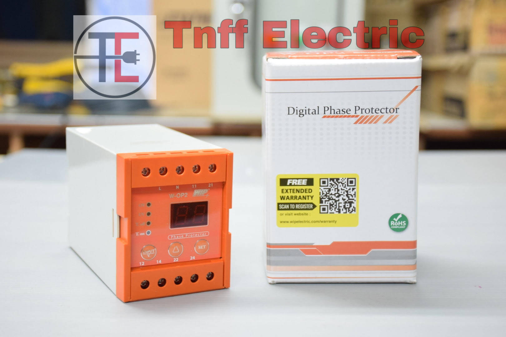 WIP W-OP2 220-240V อุปกรณ์ป้องกันไฟ Digital Phase Protector | Lazada.co.th