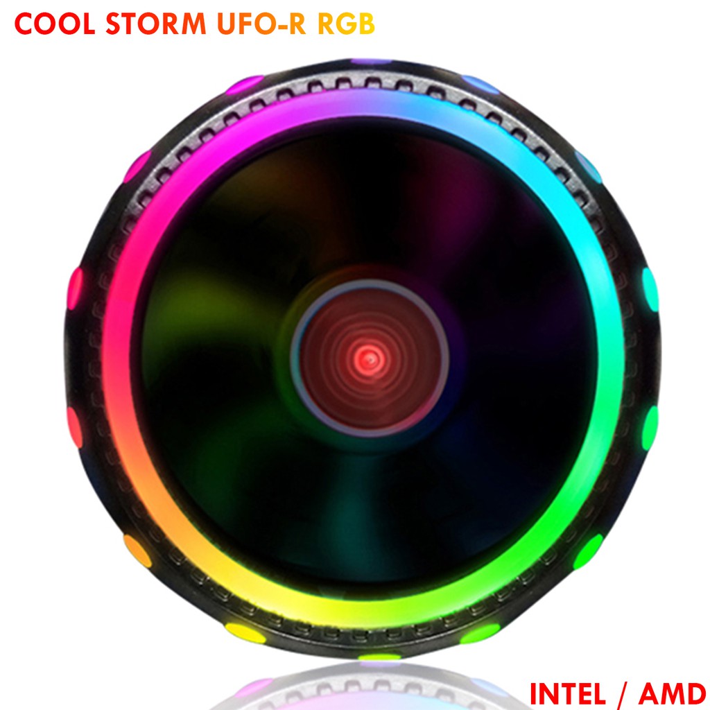 พัดลม CPU Intel AMD UFO RGB Cool Storm ( บริการเก็บปลายทาง มีราคาส่ง ...