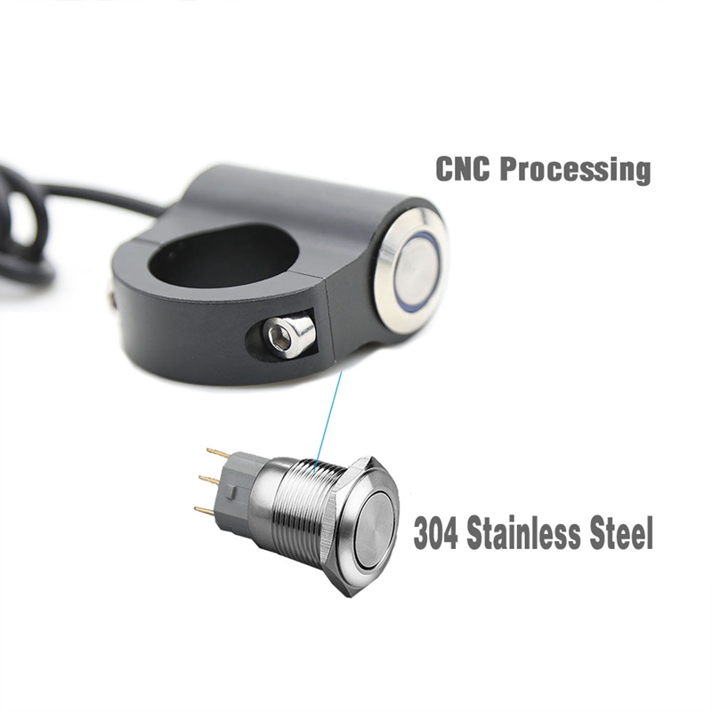 Motorcycle Handlebar Led Indicator Light Switch 22mm 7/8 inch ...