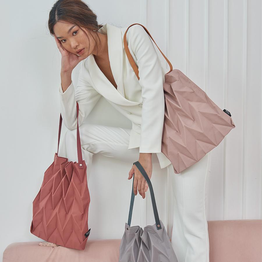 Pavi Studio - W Pleat Rosewood กระเป๋าสะพายข้าง กระเป๋าสะพายผญ กระเป๋า ...
