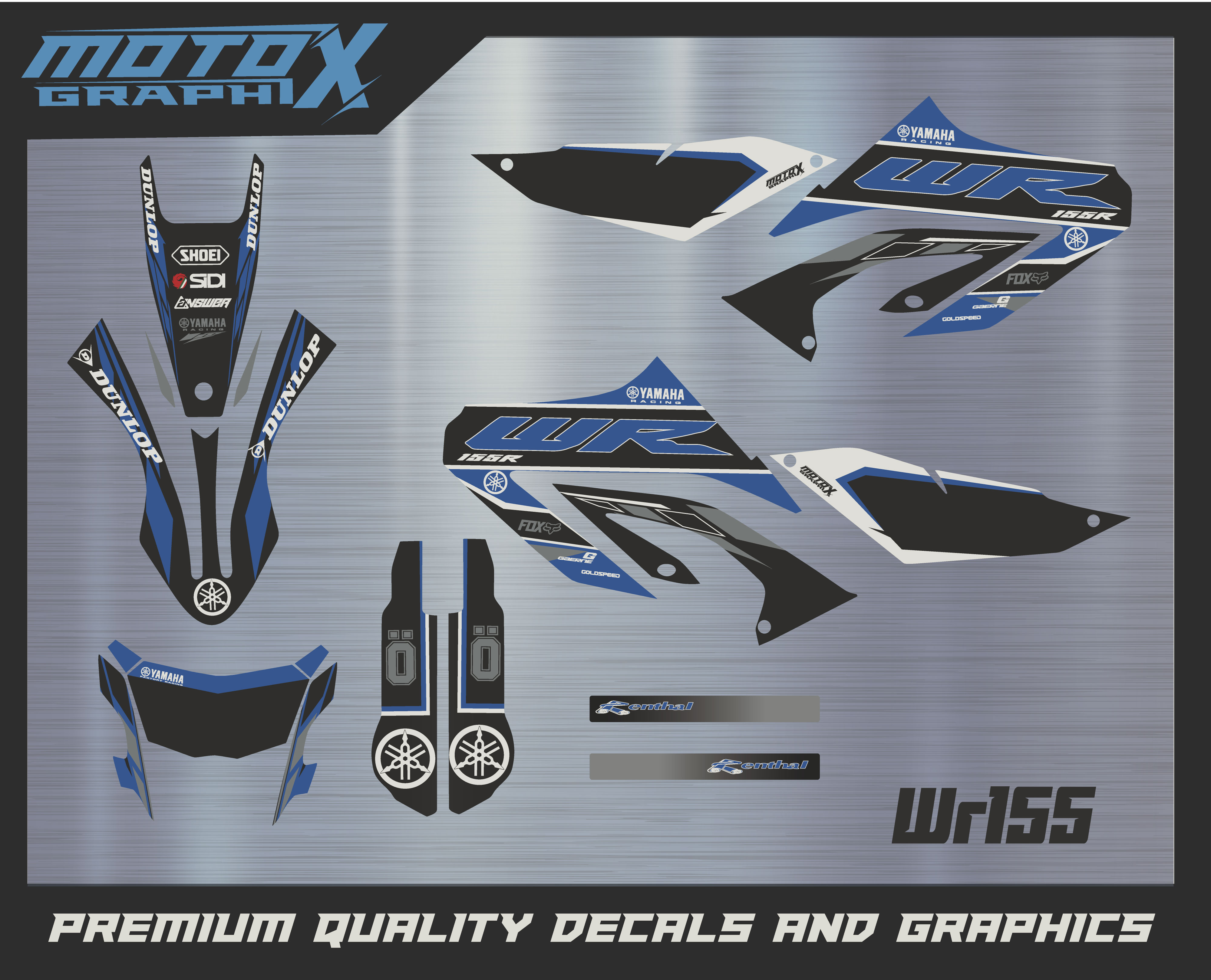 Sticker Decals สติ๊กเกอร์มอเตอร์ไซค์วิบาก โมโตคอส เอนดูโร่ ชุปเปอร์โมโต ...