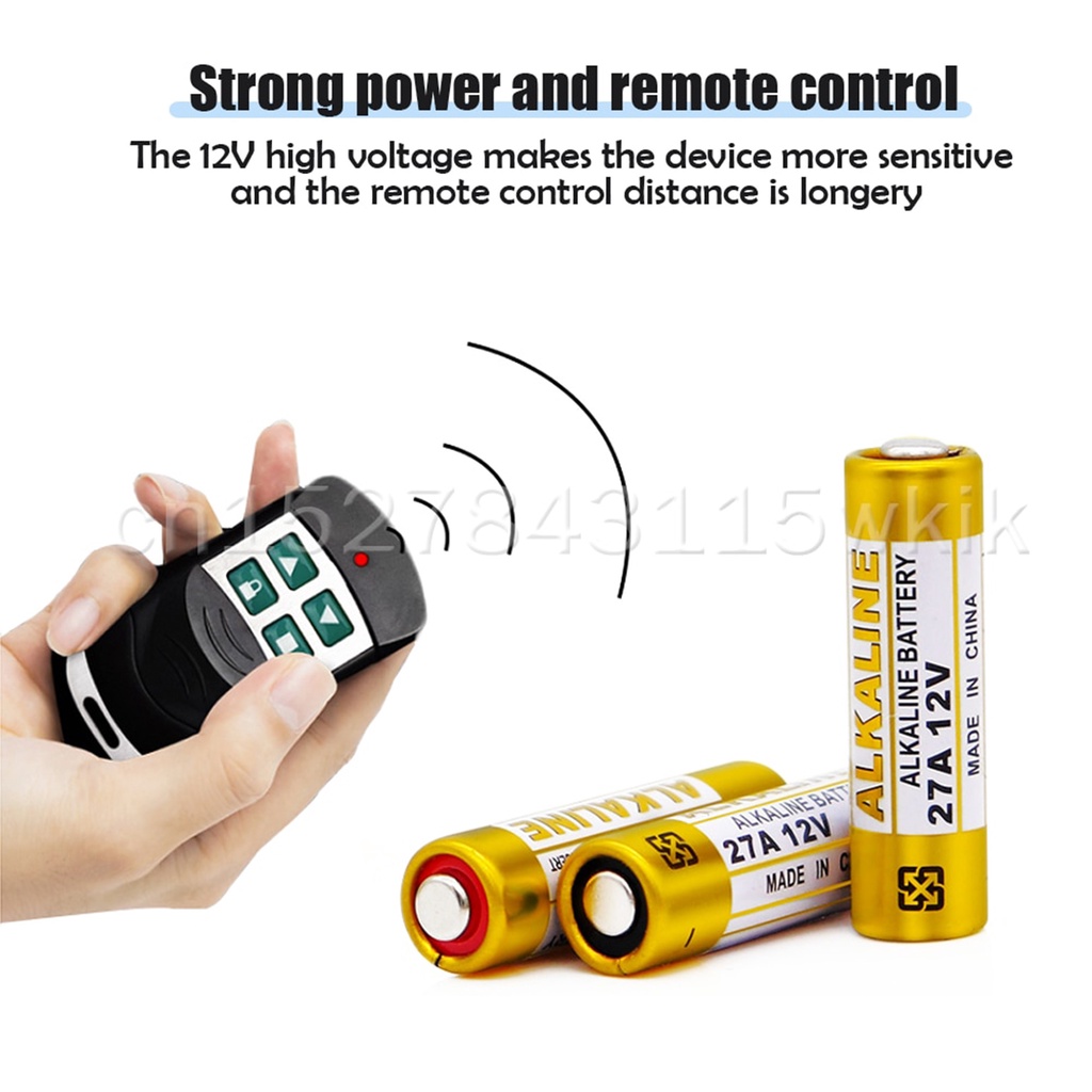 ถ่านประตูรีโมท 23A 27A อัลคาไลน์ ขนาด12V ลอตใหม่ ไฟแรง ขายยกแผง 12V ...