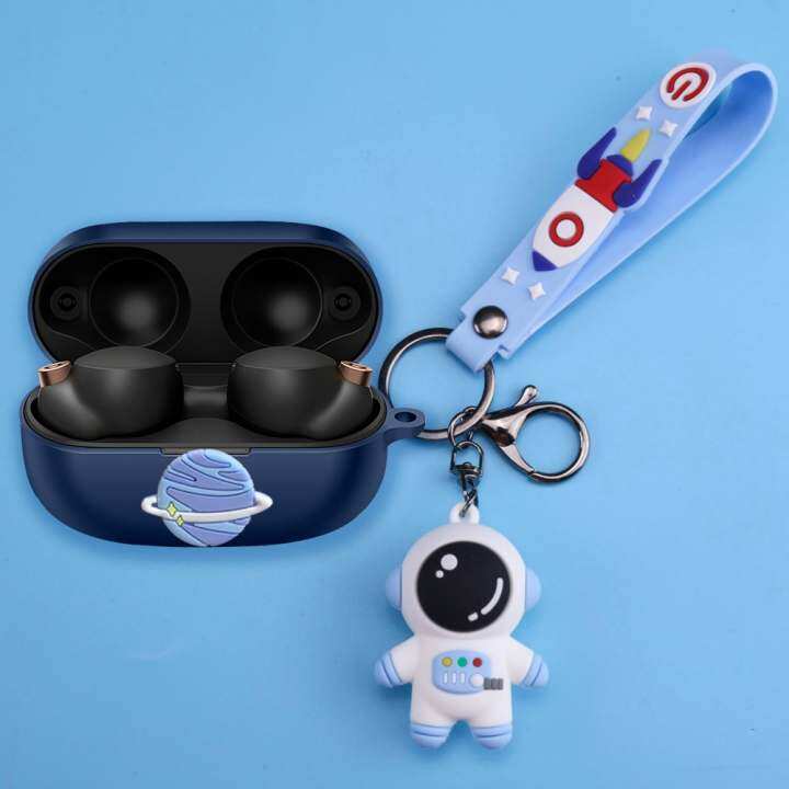 Space astronaut Silicone Cover Earphone Case Compatible with Sony WF ...