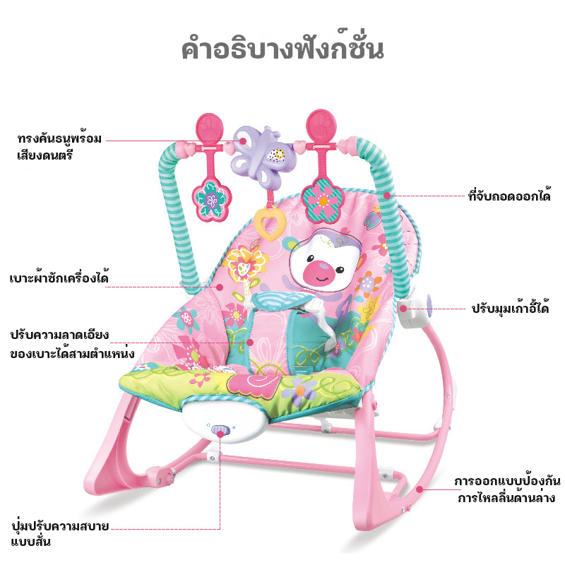 เปลโยกเด็ก เปลโยก tiibaby Rocker เปลโยกเด็กอ่อน เปลเด็ก รุ่นพิเศษปรับ ...