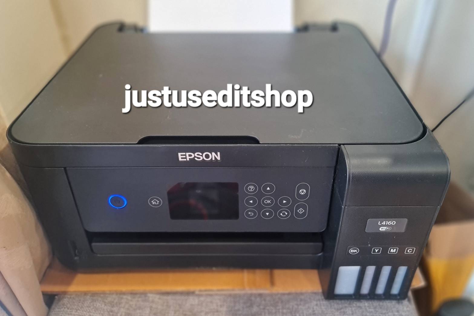 ((มือสอง)) ปริ้นเตอร์ Ink (All-in-one) EPSON L4160+ Ink Tank เชื่อมต่อ ...